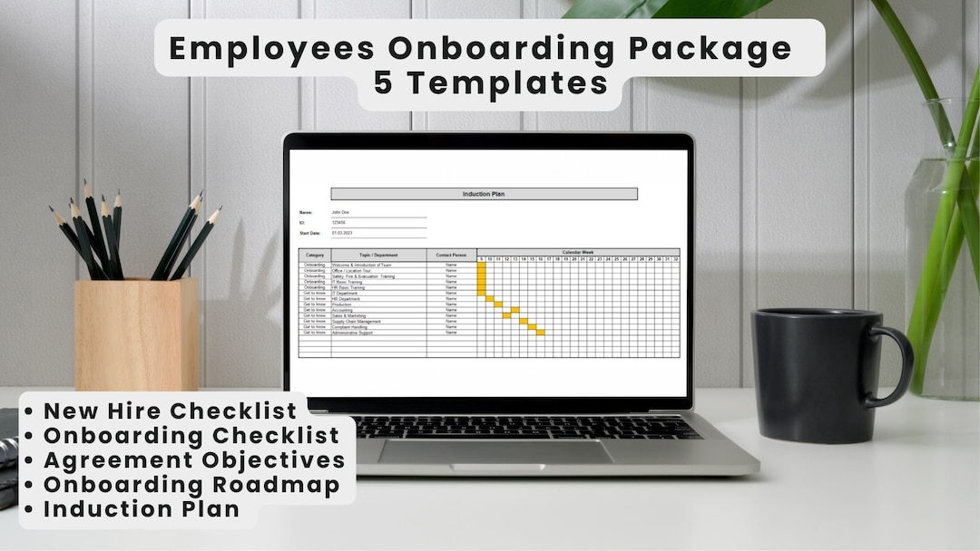 Employee Onboarding Package | Roadmap | Induction Checklist & Plan ...