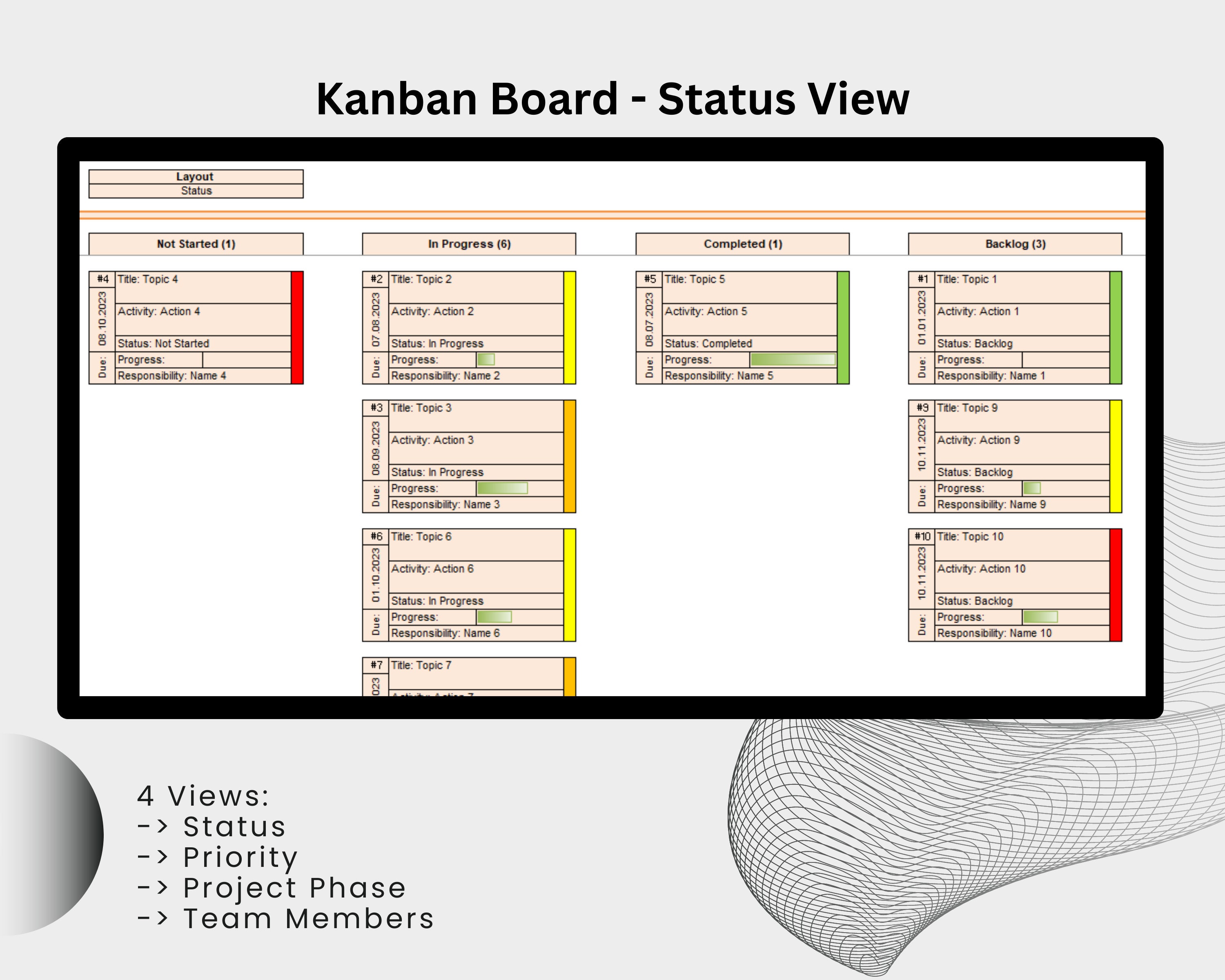 Ultimate Kanban Board | Automated Visualization| Task Tracking | Excel ...