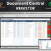 Document Control Register Excel Template With Automated Dashboard ...