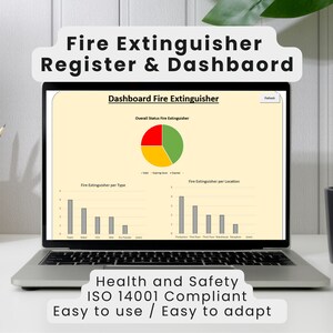 Fire Extinguisher Register | Dashboard | Template | Excel - Etsy