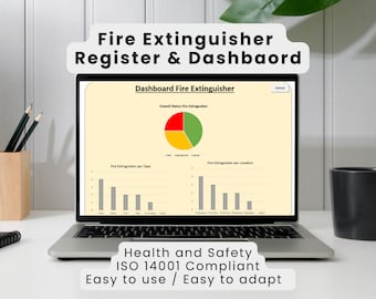 Fire Extinguisher Register | Health and Safety Template | Excel ...
