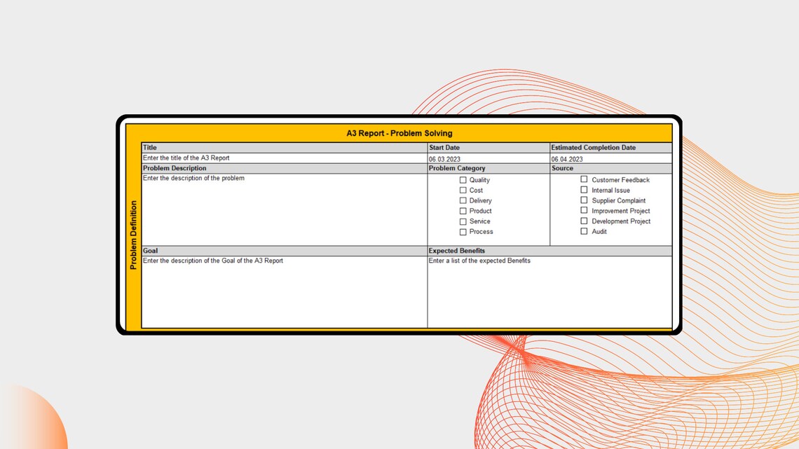 A3 Report | Template | Problem Solving | Root Cause Analysis | Ishikawa ...