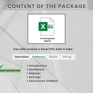 Fire Extinguisher Register | Dashboard | Template | Excel Spreadsheet ...