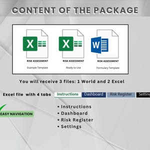 Risk Assessment Spreadsheet | Risk Management Tool |risk Identification ...