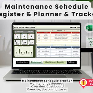 Maintenance Schedule Register Excel Template: Maintenance Planner ...