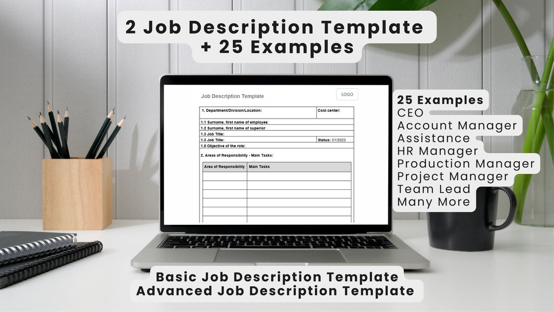 Job Description Template | 25 Examples | Basic & Advanced Template | MS ...