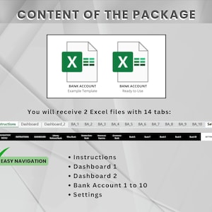 Bank Account Manager: A Complete Excel Template for Tracking Deposits ...