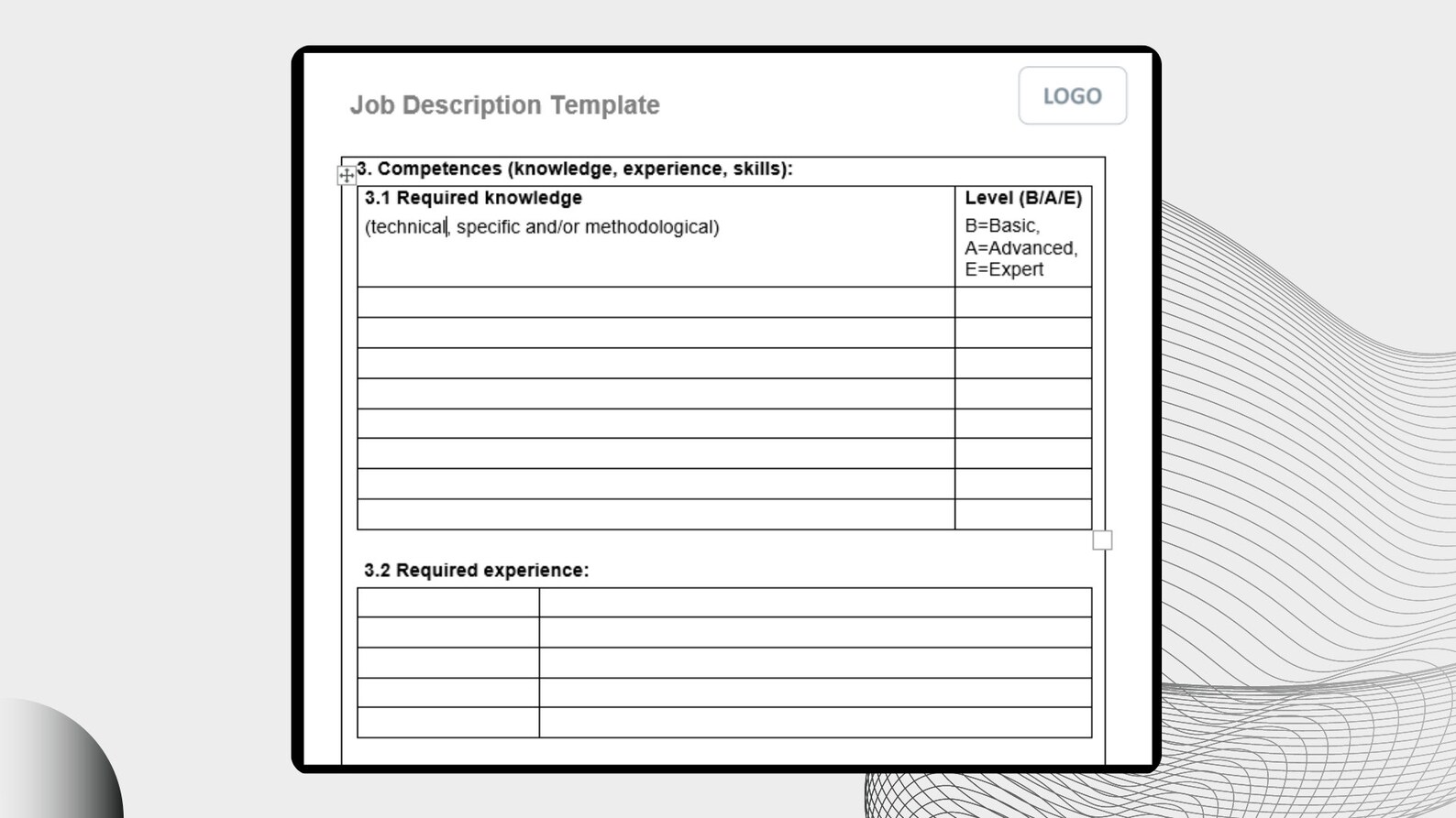 Job Description Template | Basic & Advanced | MS Word | Editable | HR ...