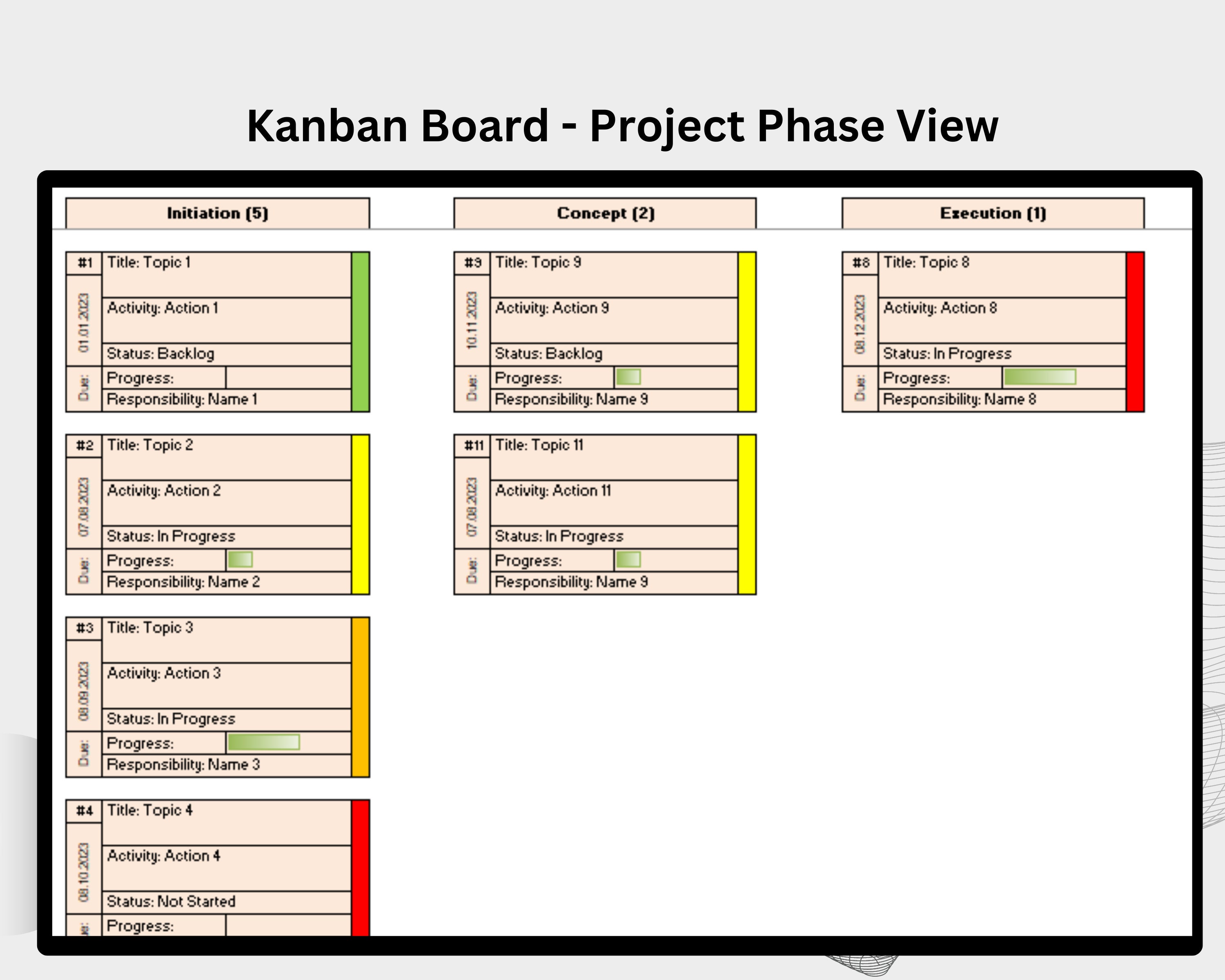 Ultimate Kanban Board | Automated Visualization| Task Tracking | Excel ...