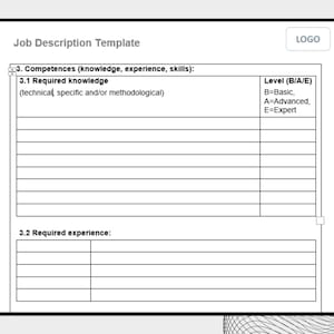 Job Description Template 25 Examples Basic & Advanced Template MS Word ...