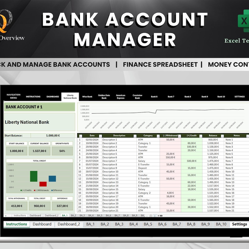 Fake bank account balance - Etsy.de