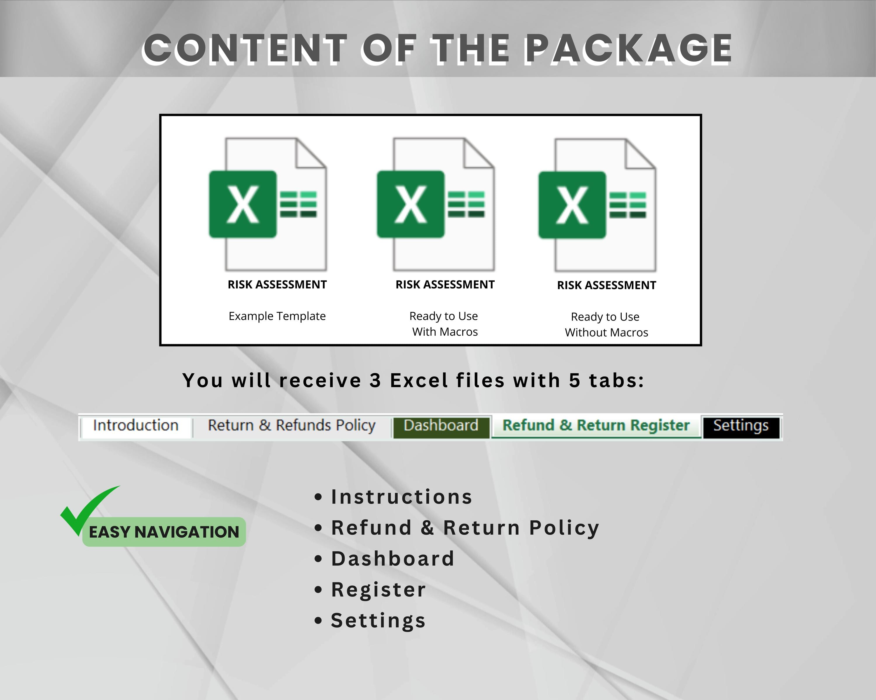 Refund & Return Tracker Template | Refund Return Manager | Customer ...