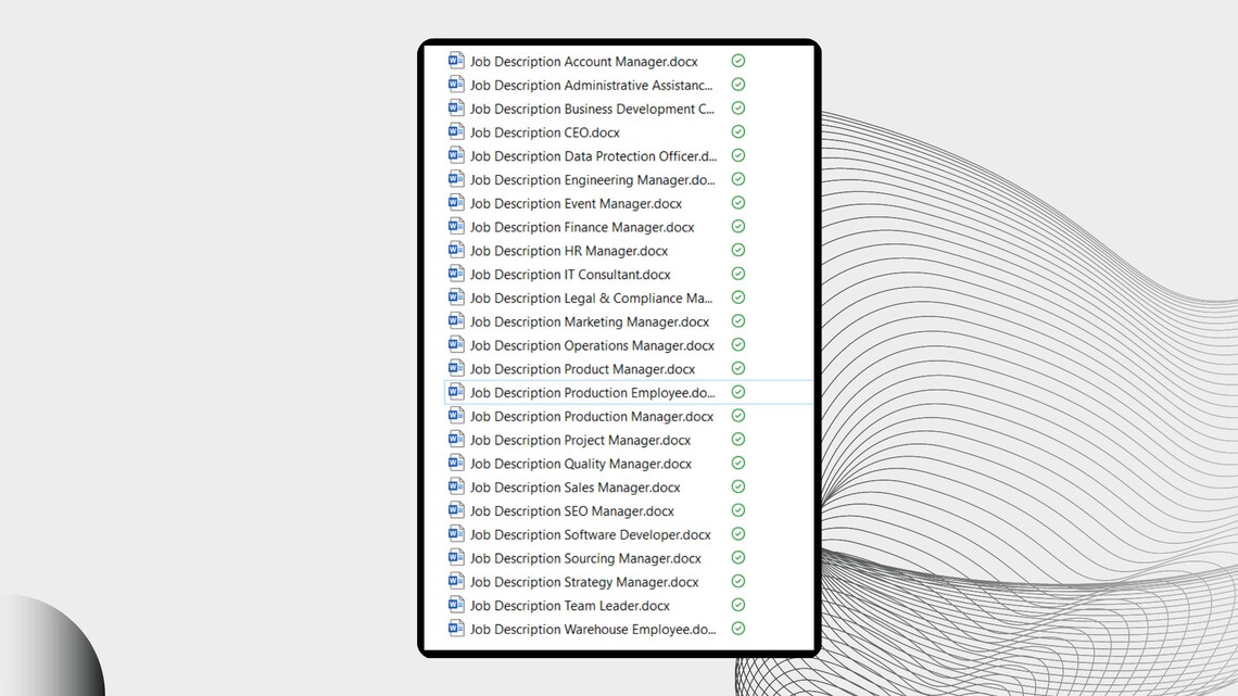 Job Description Template | 25 Examples | Basic & Advanced Template | MS ...