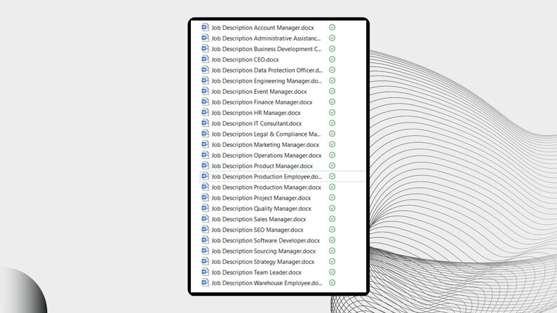 Job Description Template | 25 Examples | Basic & Advanced Template | MS ...