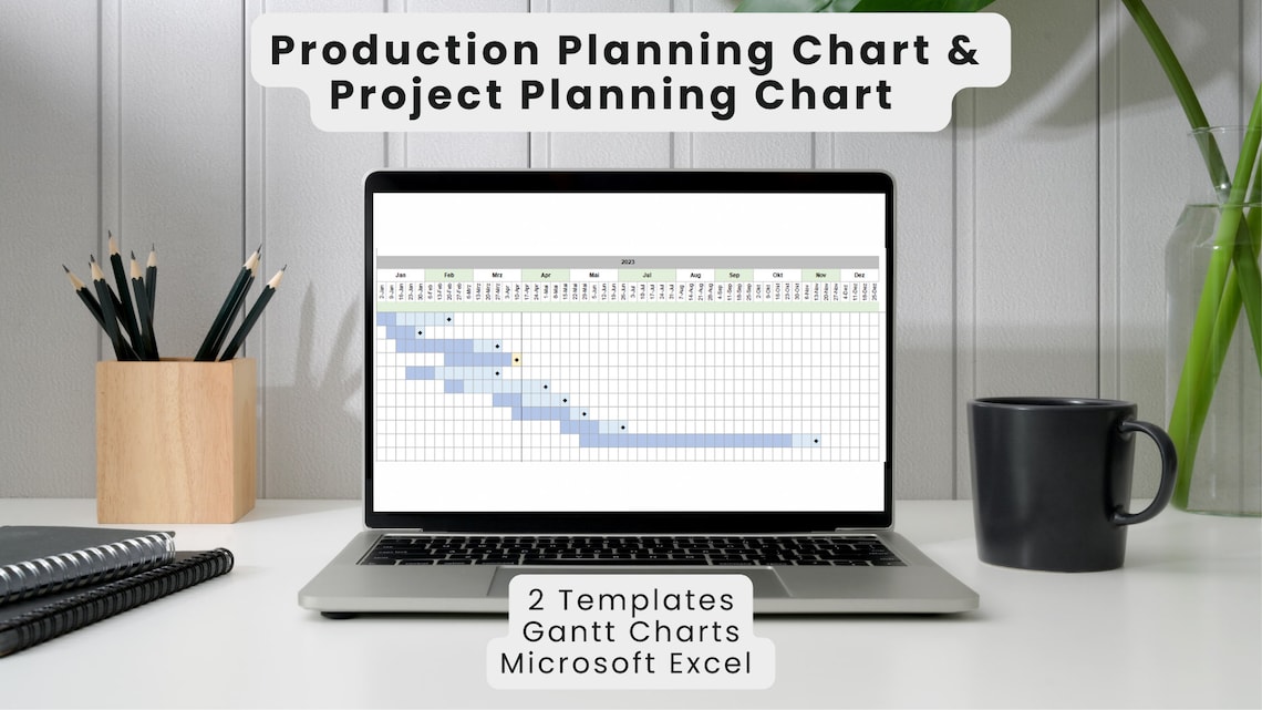 Production Planning Chart | Project Planning Chart | Gantt Charts ...