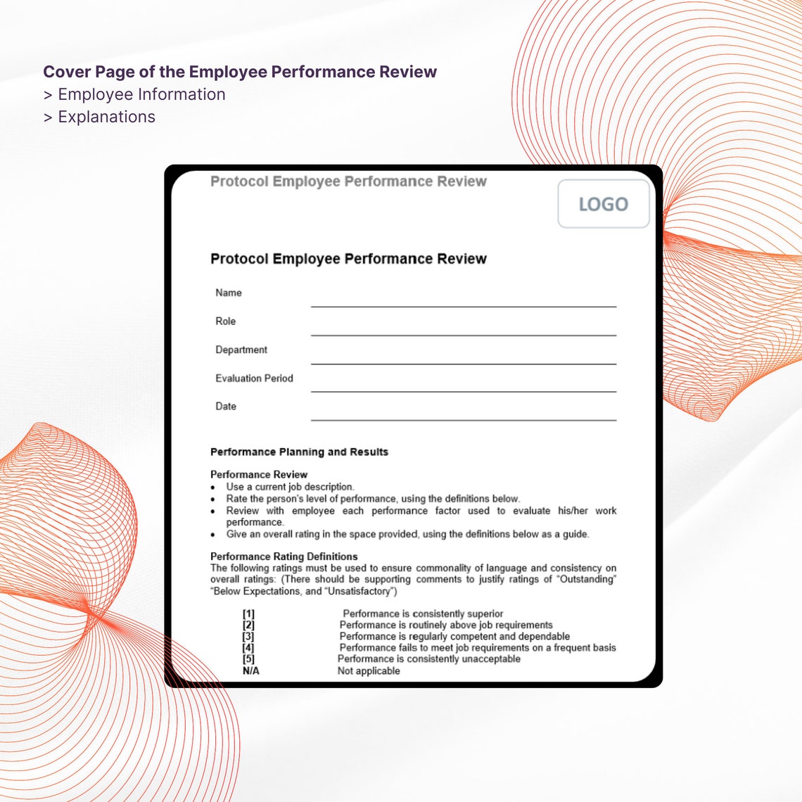 Employee Performance Review | Employee Evaluation Template | Template ...