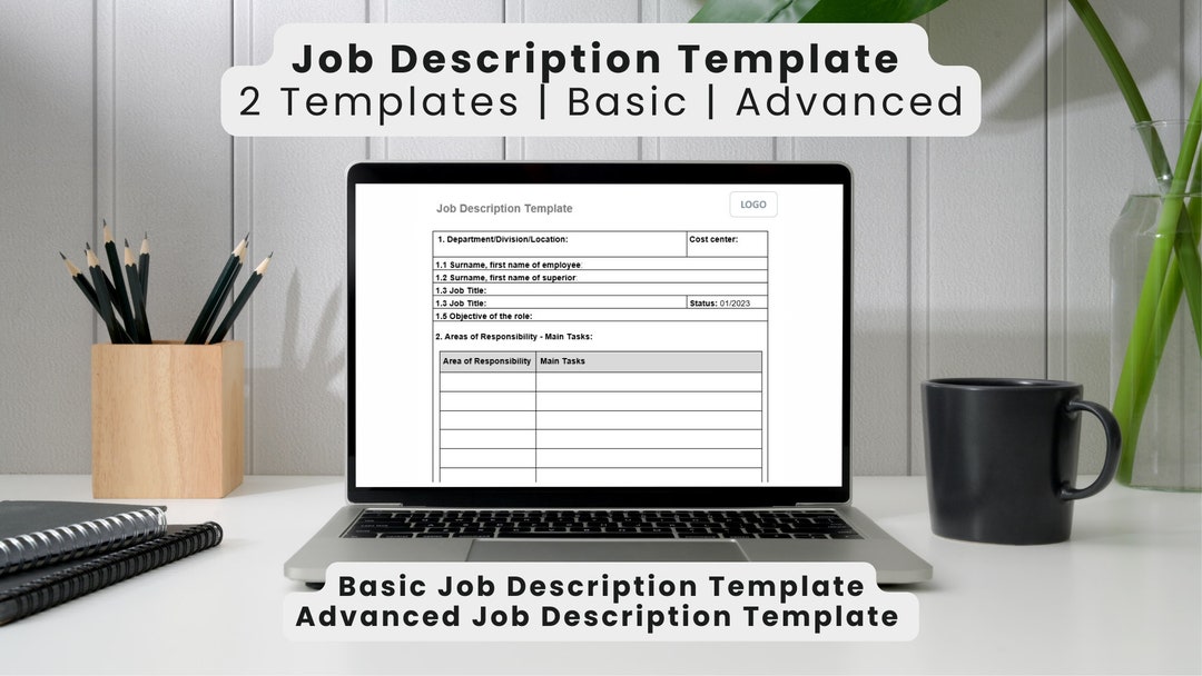 Job Description Template Basic Advanced MS Word Etsy job-description-template-basic-advanced-ms-word-etsy