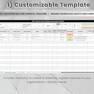HSE Chemical Register Template | Simplify Chemical Management ...