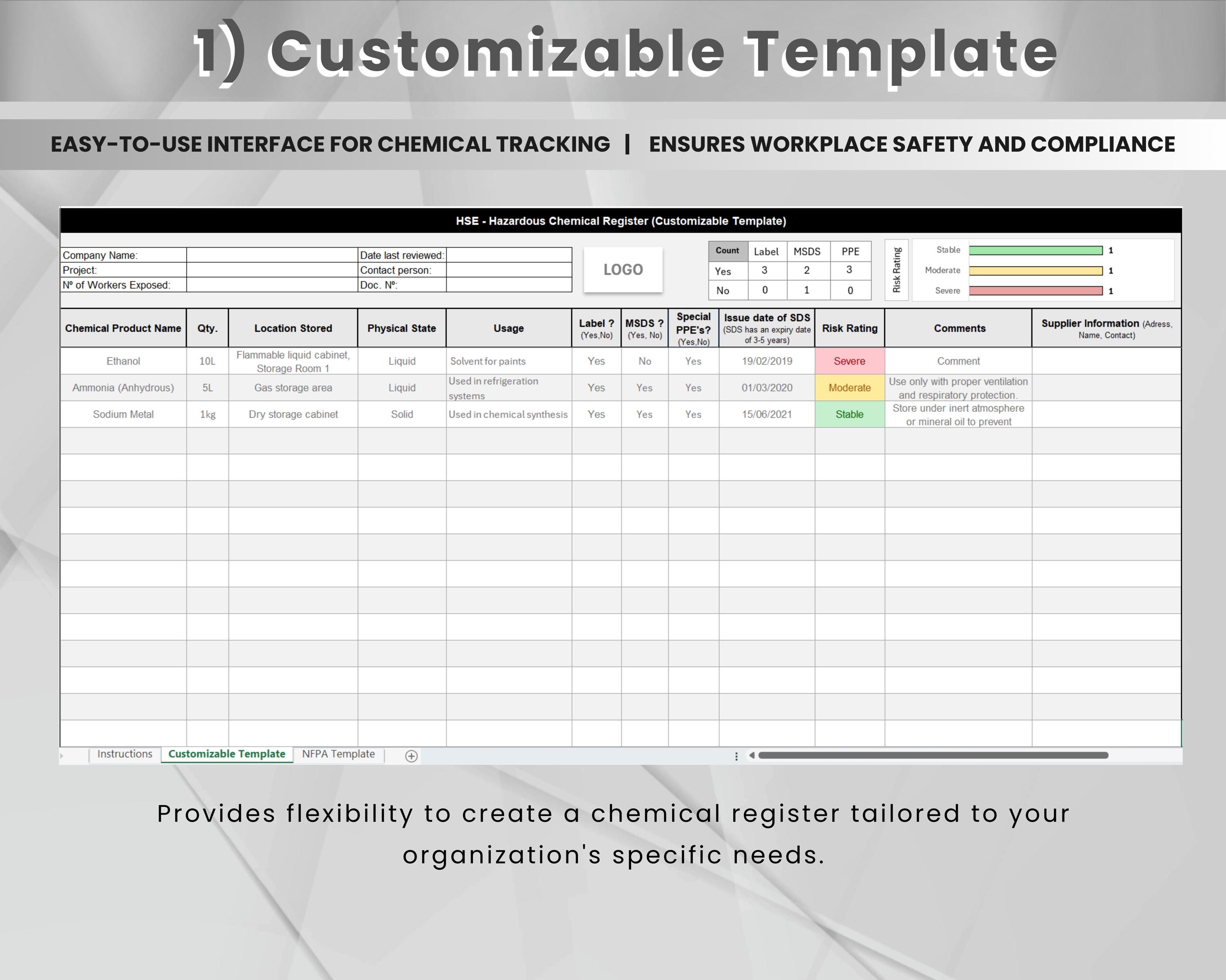 HSE Chemical Register Template | Simplify Chemical Management ...