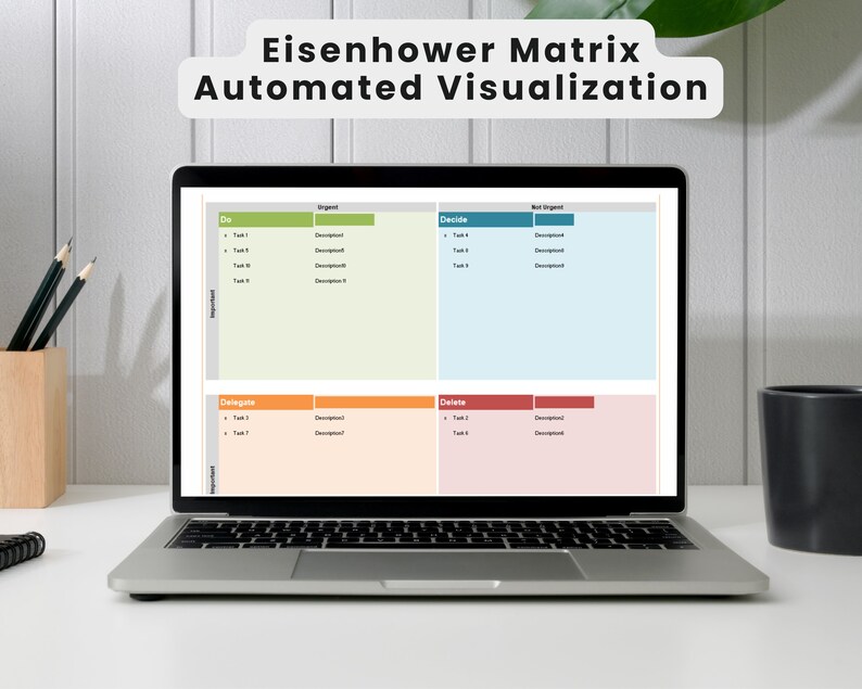 Task Tracker | Eisenhower Matrix | Priority & Decision Matrix - Etsy