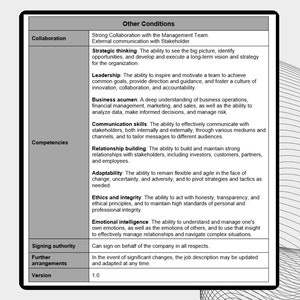 Job Description Template 25 Examples Basic & Advanced Template MS Word ...