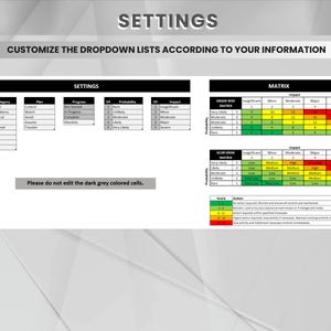 Risk Assessment Spreadsheet | Risk Management Tool |risk Identification ...
