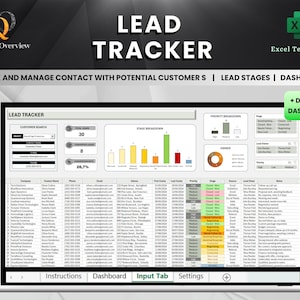 Lead Tracker Excel Template | Simplify Lead Management & Boost ...