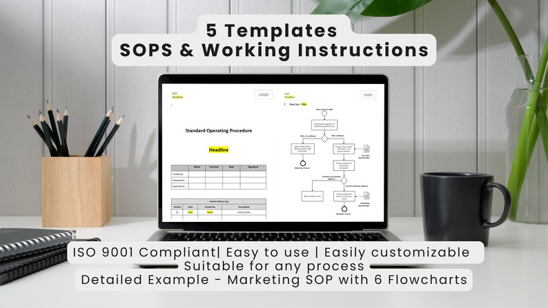 5 Templates | SOP | Standard Operating Procedure | Working Instructions ...