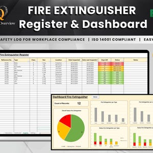 Fire Extinguisher Register | Dashboard | Template | Excel Spreadsheet ...