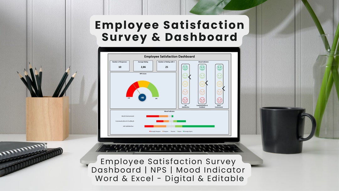 Employee Satisfaction Survey | Fillable Template | Dashboard | NPS ...