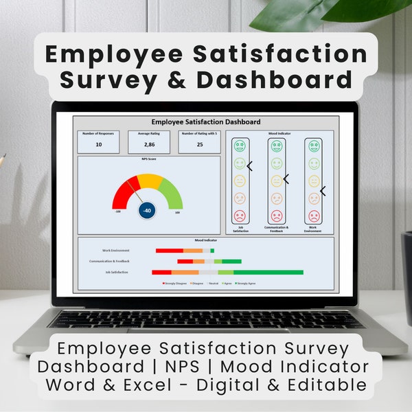 Employee Satisfaction Survey Template - Etsy