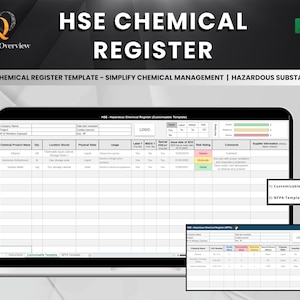 HSE Chemical Register Template | Simplify Chemical Management ...