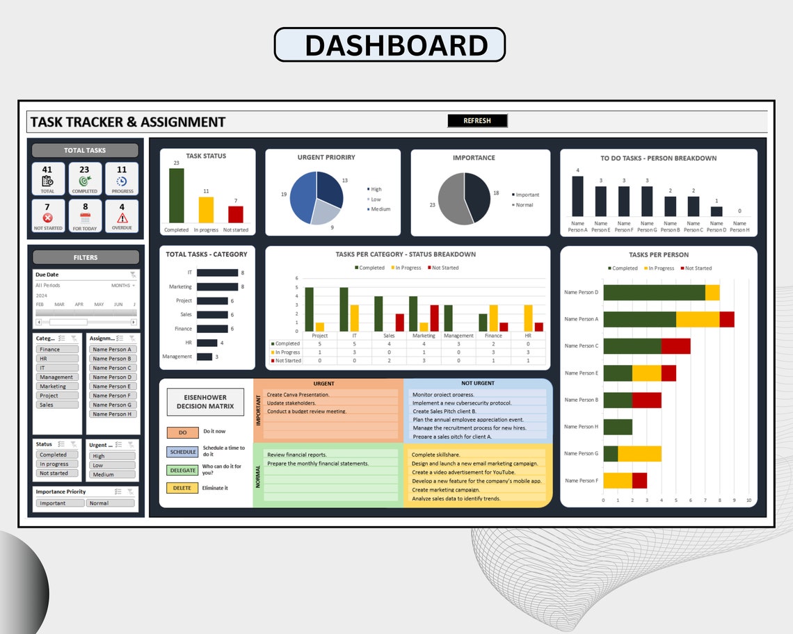 Task & Assignment Tracker| Task Management | to Do List | Distribute ...