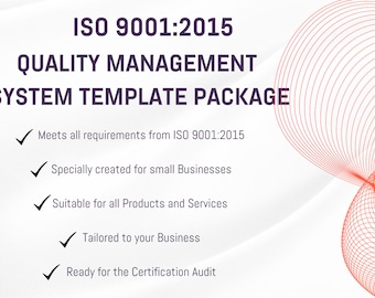 Quality Management System Template - Etsy