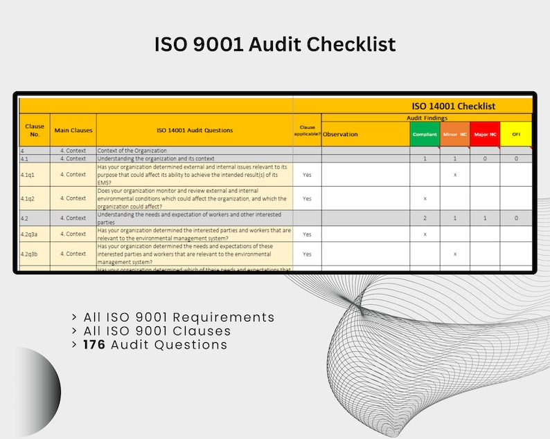 Ultimate ISO 14001 Audit Readiness Checklist Internal Audit Checklist ...
