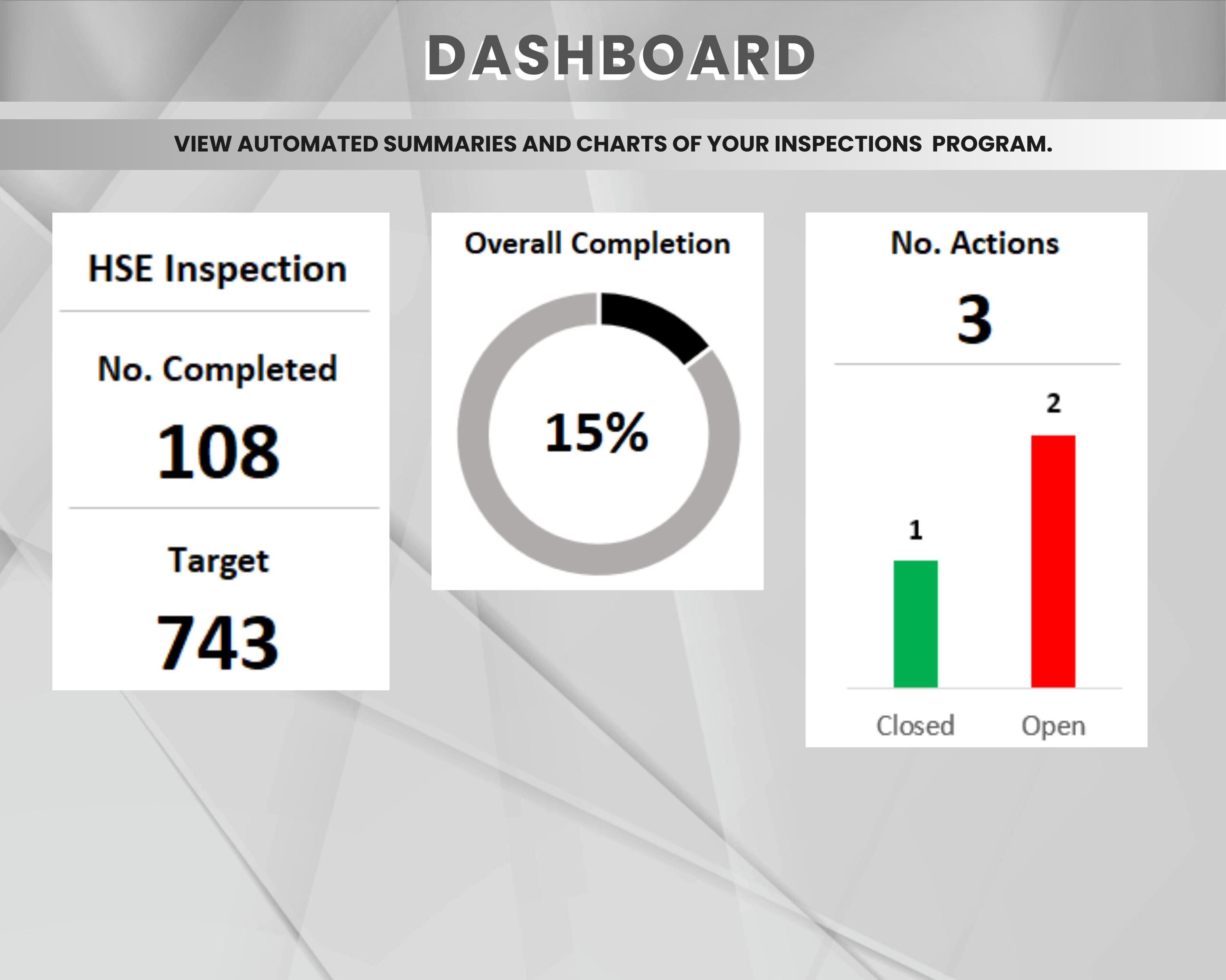 Workplace Inspection Schedule | Health and Safety Template | Excel ...