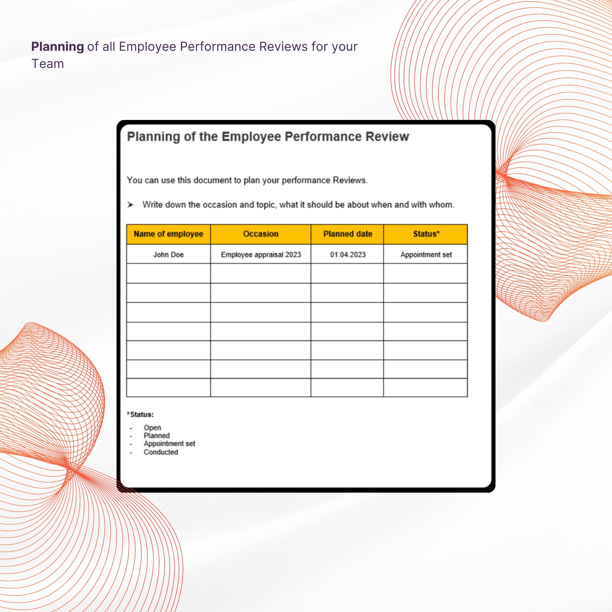 Employee Performance Review | Employee Evaluation Template | Template ...