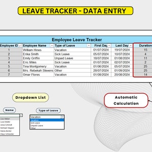 Employee Data Management System Employee Tracker HR Tracker Leave ...