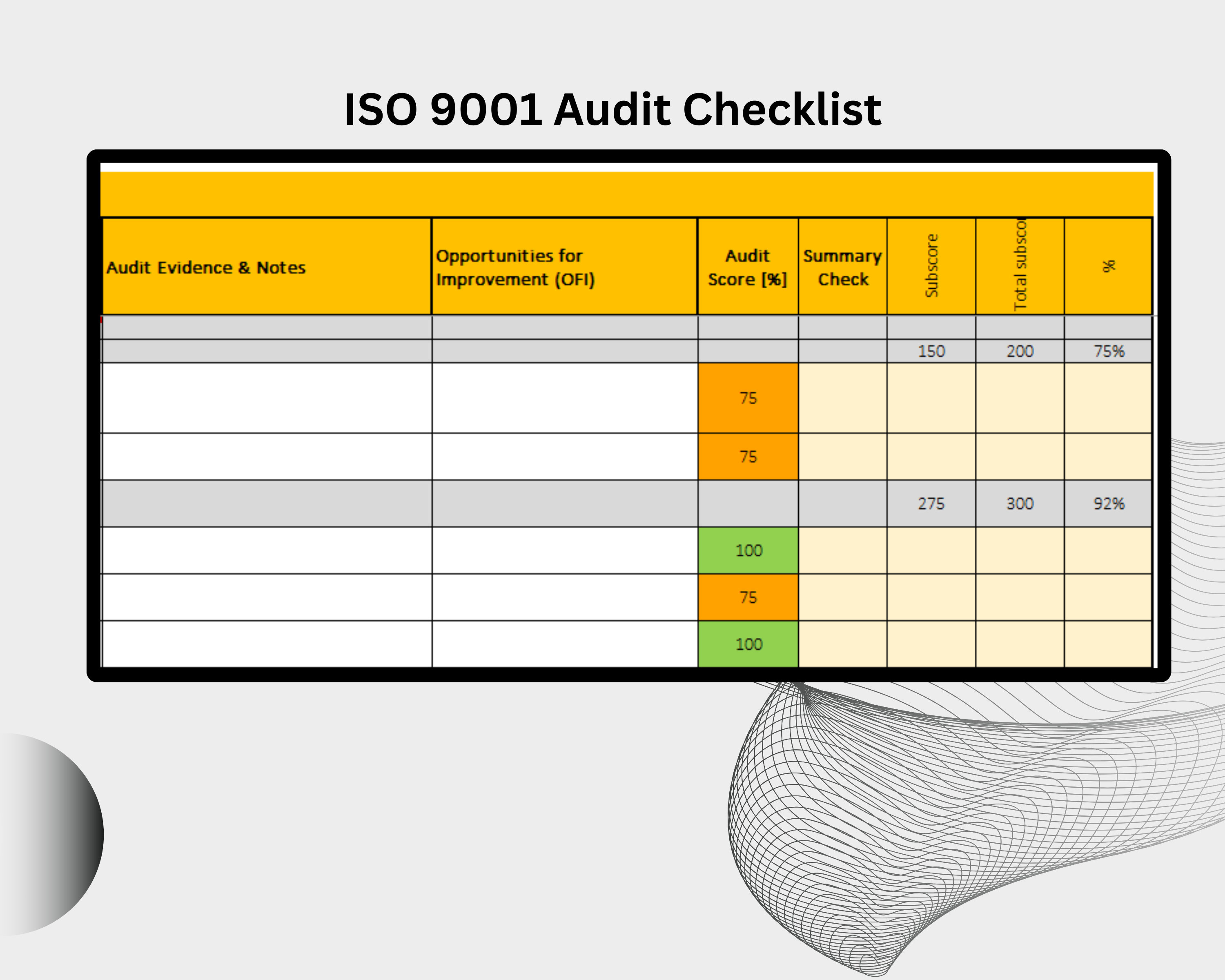 Ultimate ISO 9001 | Audit Readiness Checklist | Internal Audit ...