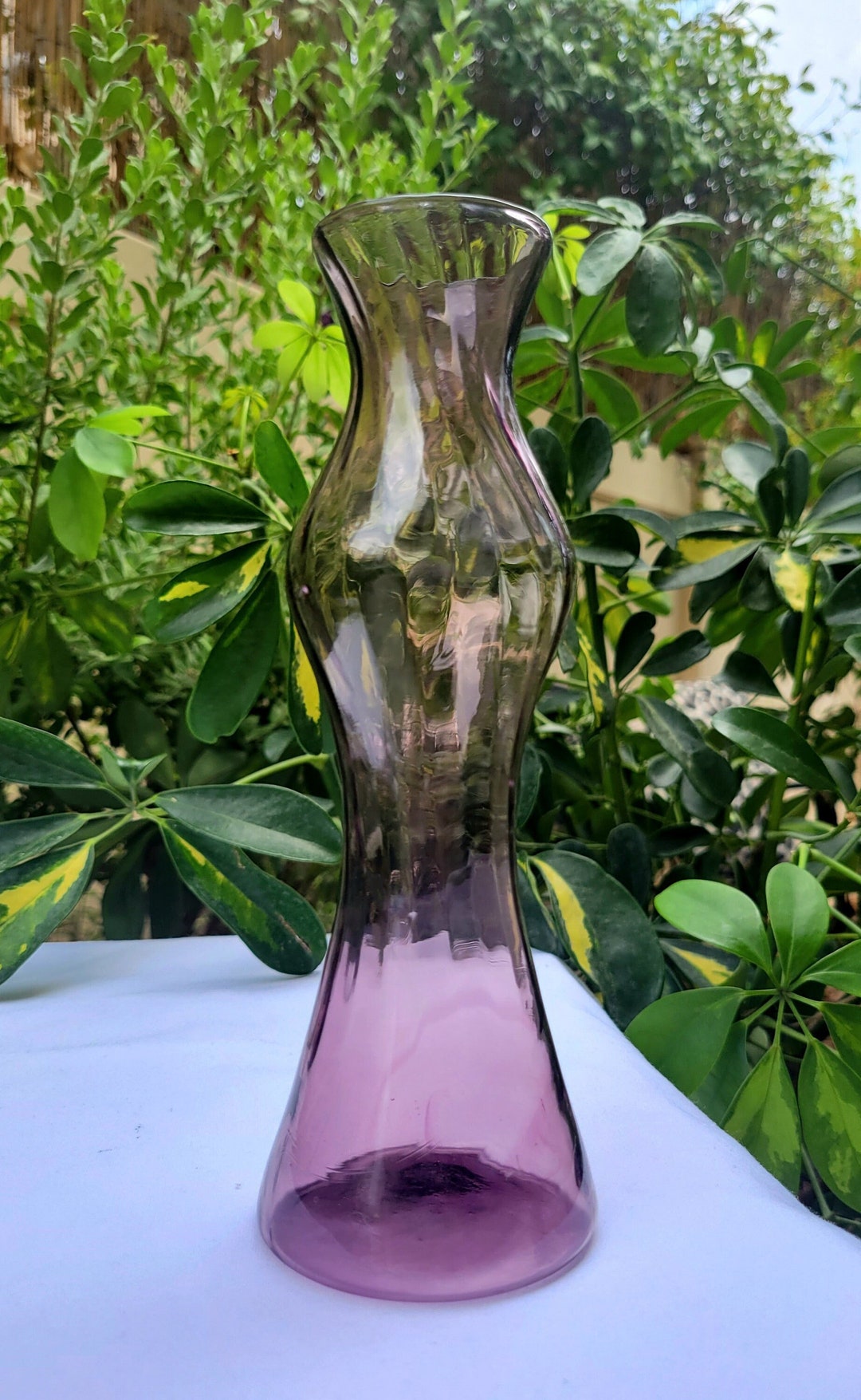 1940s Amethyst Glass Bud Vase - Etsy