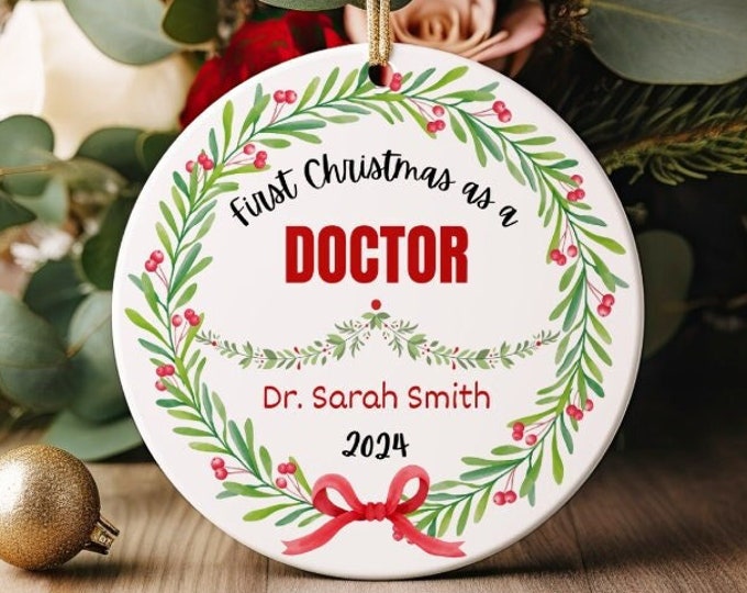 Custom Doctor Graduation Ornament, Doctorate Graduation Gift ...
