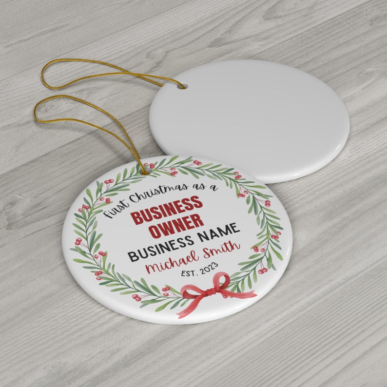 New Business Owner Gift Christmas First Year Business Gift Custom ...