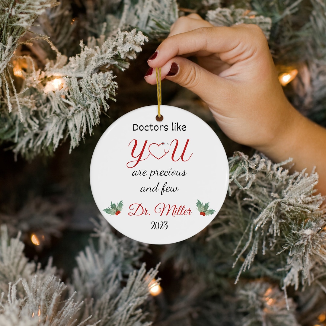 Doctor Christmas Gift Ornament Xmas Custom PHD Dr. Gifts New Doctor ...