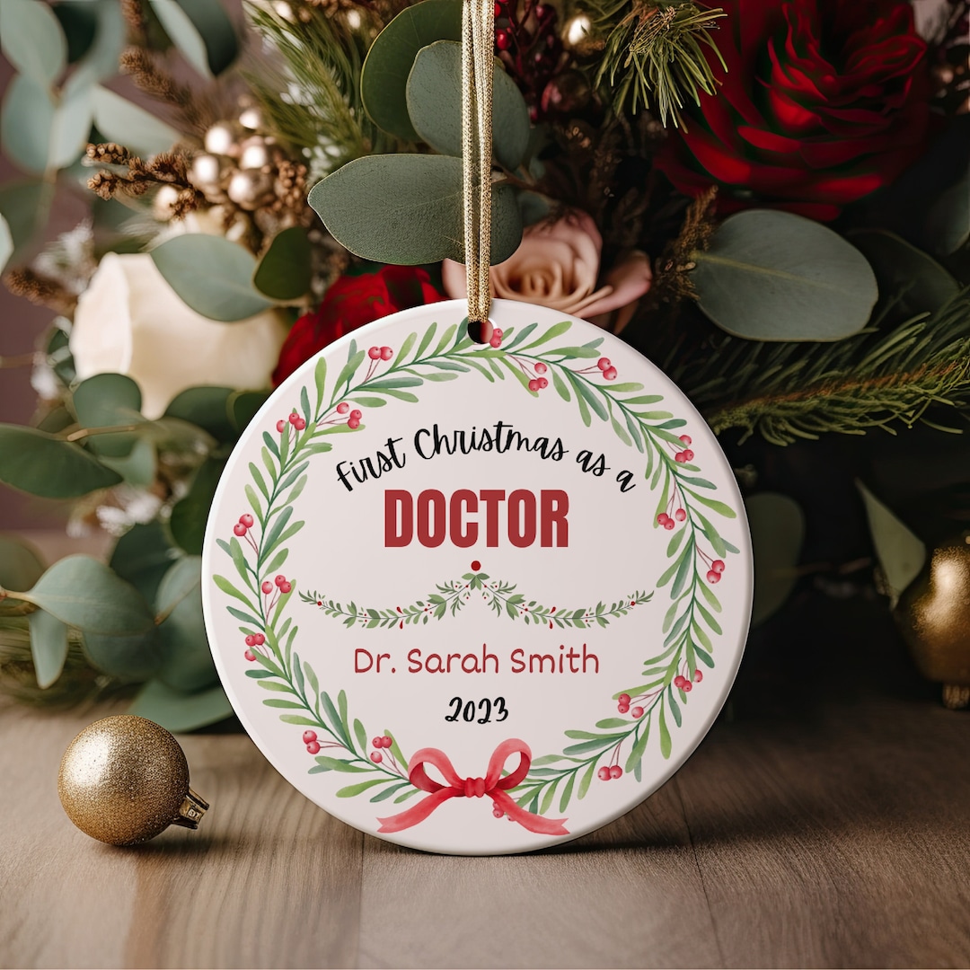 Doctor Christmas Gift Ornament Custom PHD Dr. Gifts Doctor - Etsy