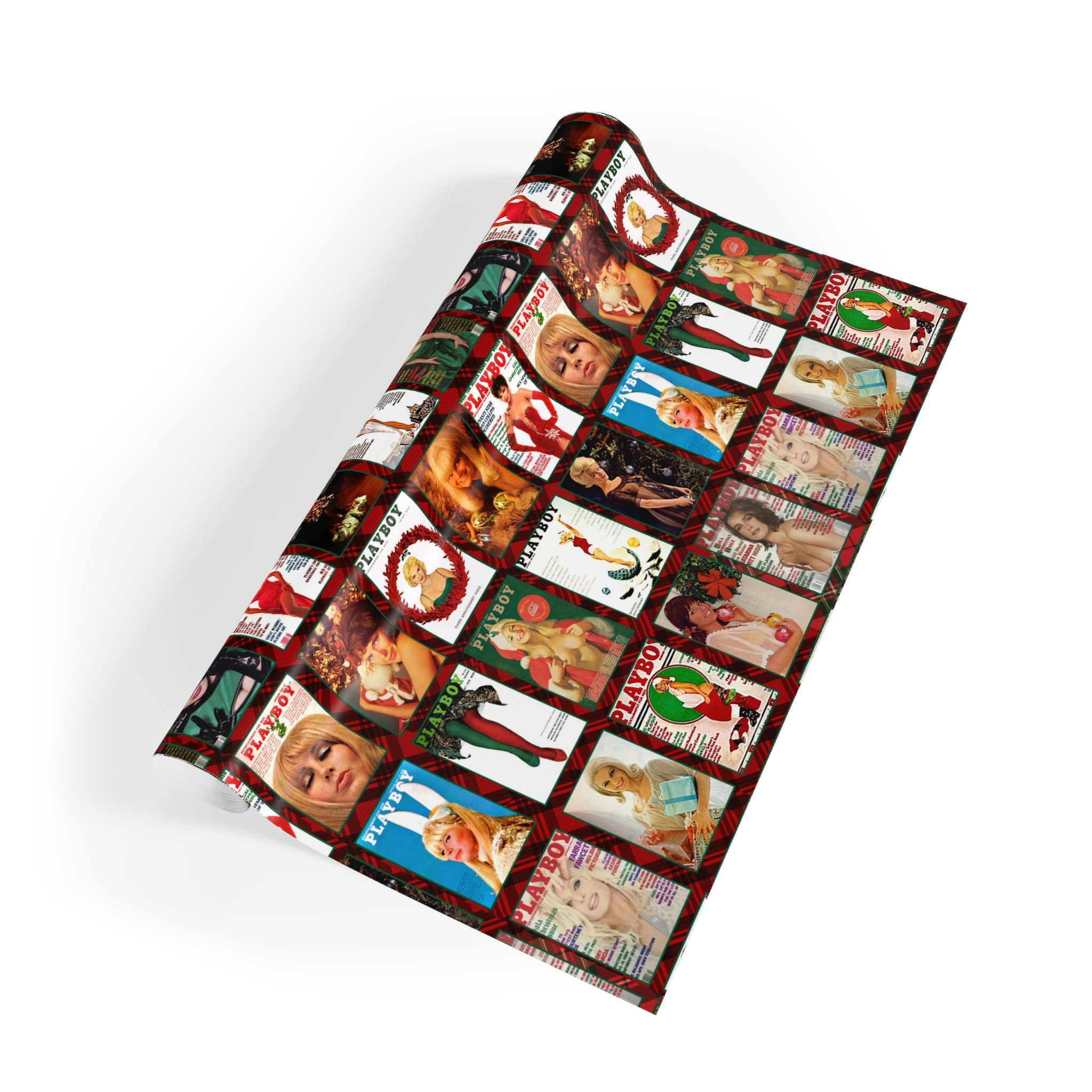 Vintage & Retro Playboy Magazine Cover Art Christmas Gift Wrapping ...