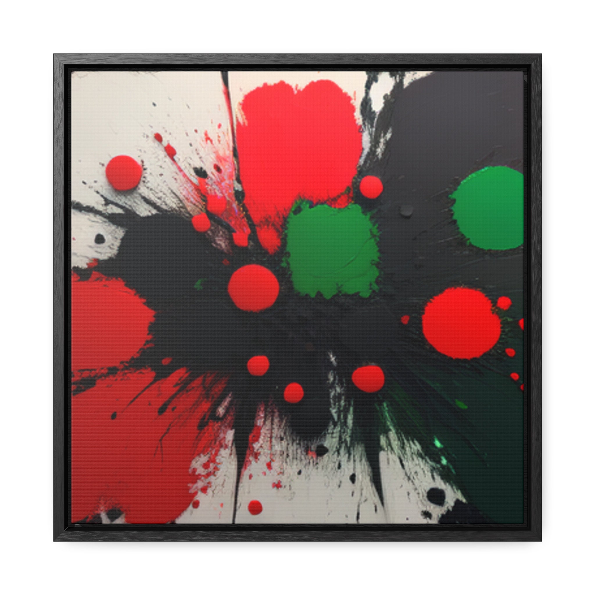 Palestinian Solidarity Colors Abstract Canvas Print: Contemporary Art ...