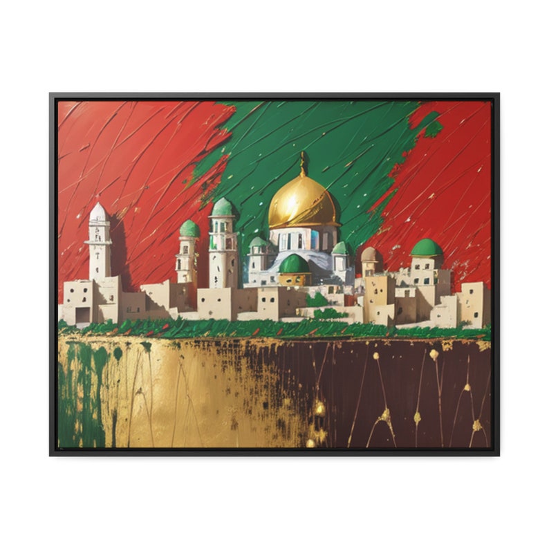 Palestine Gaza Palestinian Decor Home and Office Wall Art, Abstract ...