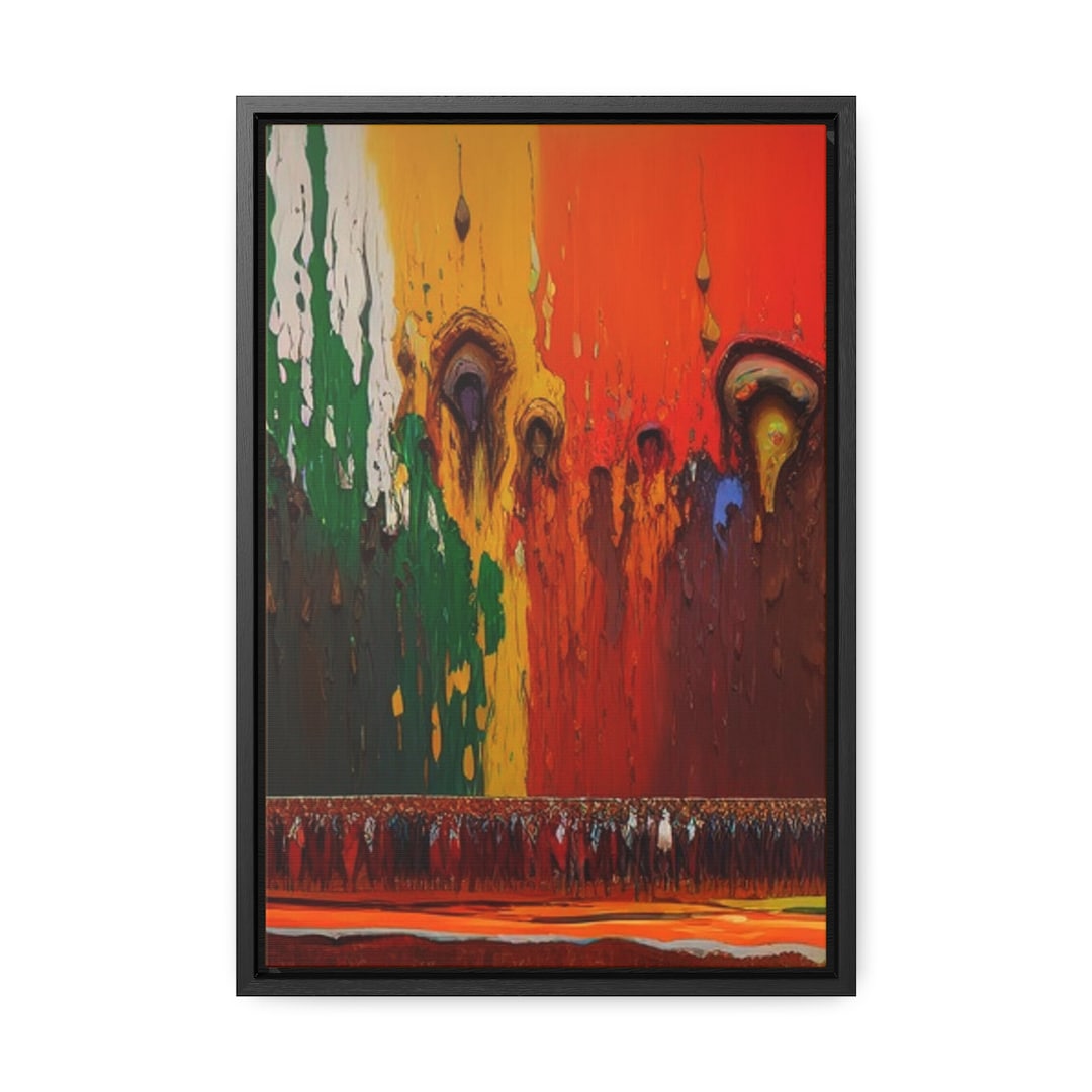 Gaza Palestinian Wall Art Contemporary Canvas Print, Palestine Gaza Art ...