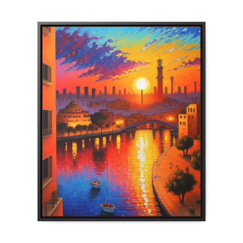 Gaza City Palestine Painting, Palestinian Beautiful Scenic Dreamscape ...