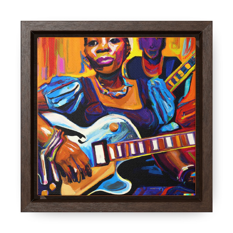 Mississippi Delta Blues Woman Impressionist Wall Art, African American ...